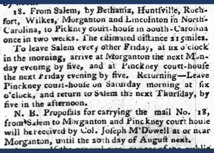 April 19, 1784: Morganton, First WNC Town, Chartered - Asheville Museum ...
