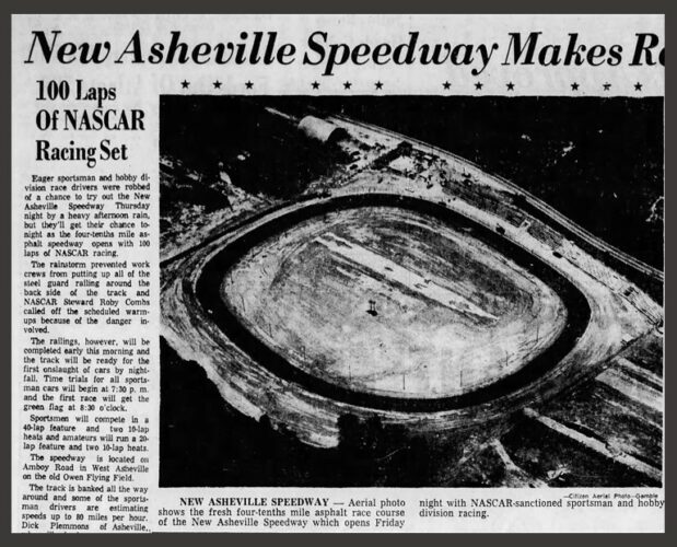 July 13, 1962: New Asheville Speedway Opens - Asheville Museum of History
