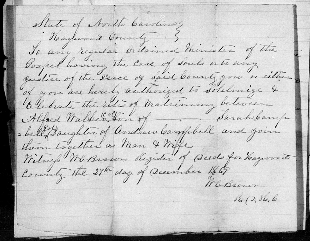 Alfred Walker - Asheville Museum of History