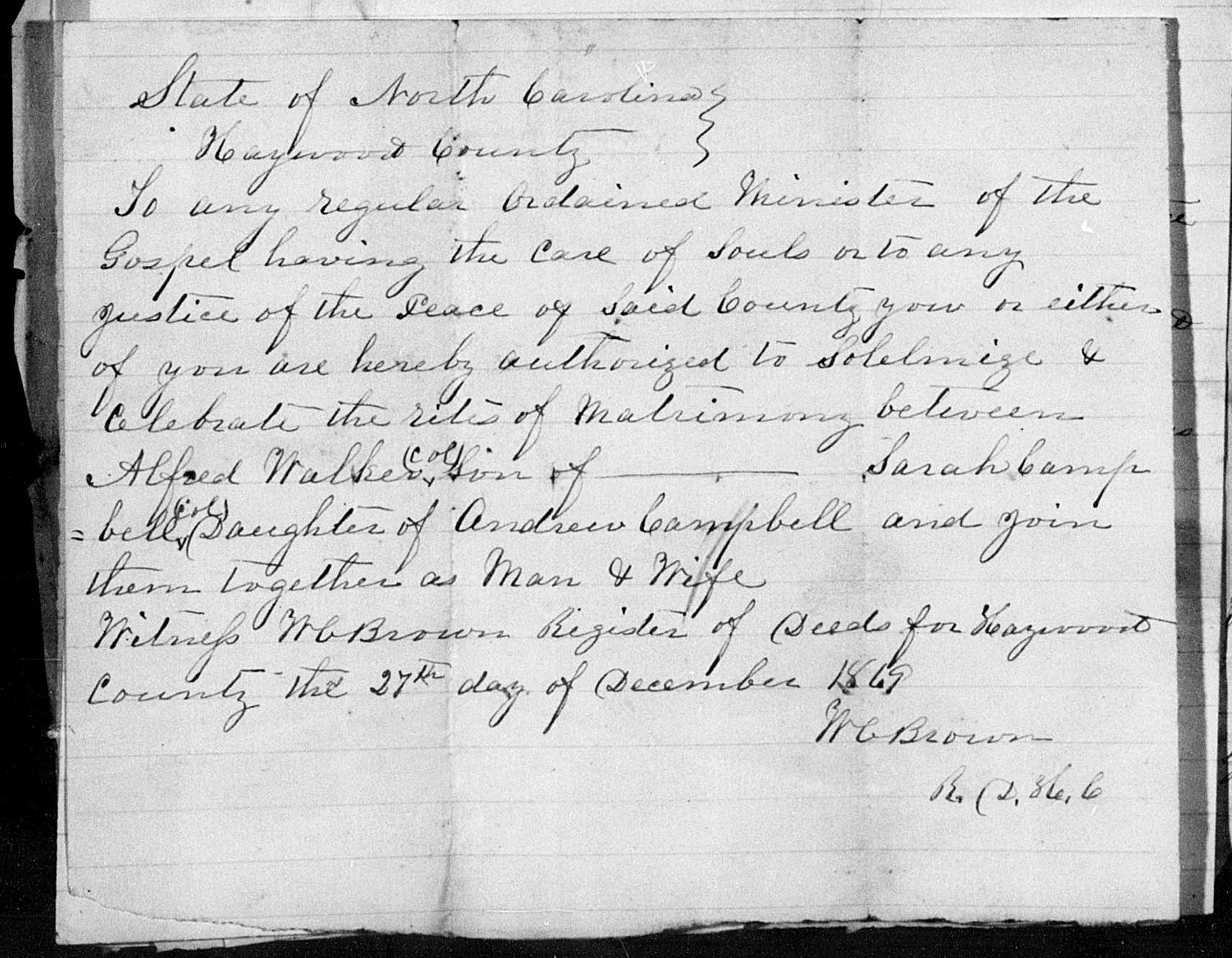 Alfred Walker - Asheville Museum of History