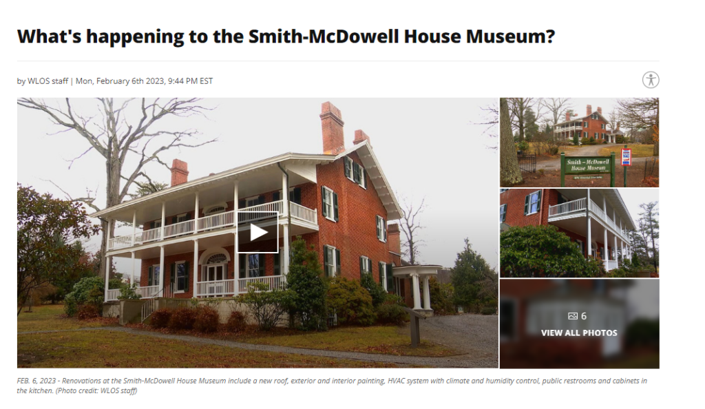 What’s happening to the Smith-McDowell House Museum? (WLOS) - Asheville ...
